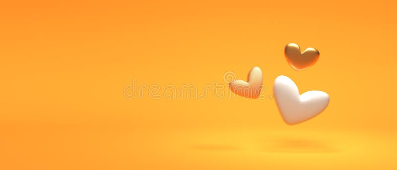 Hearts - Appreciation and Love Theme - 3D Stock Illustration ...