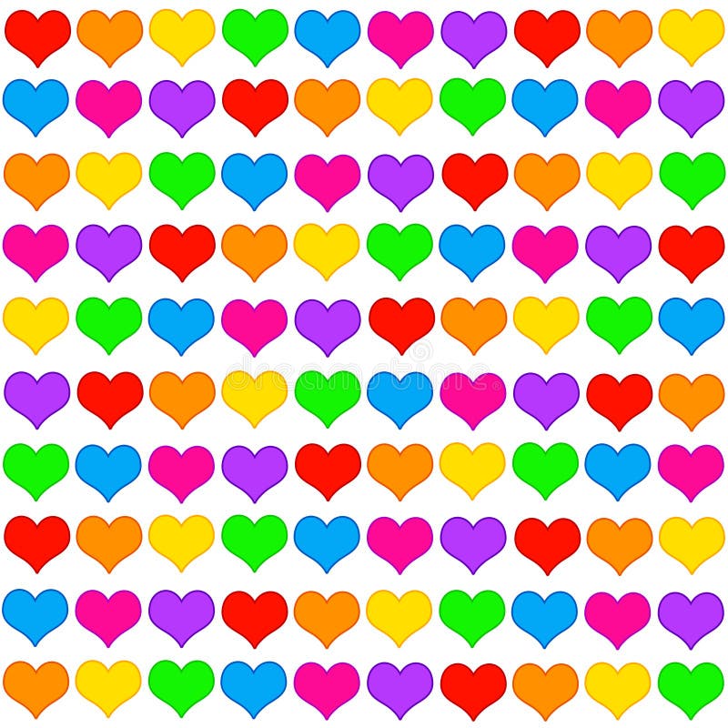 Retro Heart Pattern stock vector. Illustration of love - 19185063