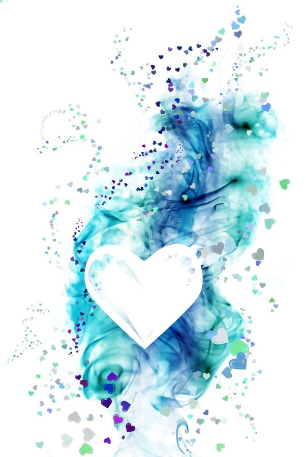 Romantic Background with Colorful Bubble Hearts Stock Vector ...