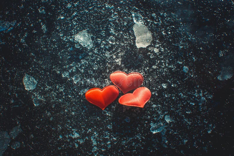 Love and ice stock photo. Image of shape, snow, decoration - 153880966