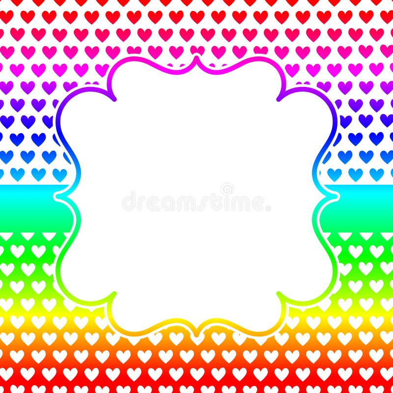 Rainbow Hearts Border Stock Illustrations – 549 Rainbow Hearts Border Stock Illustrations ...