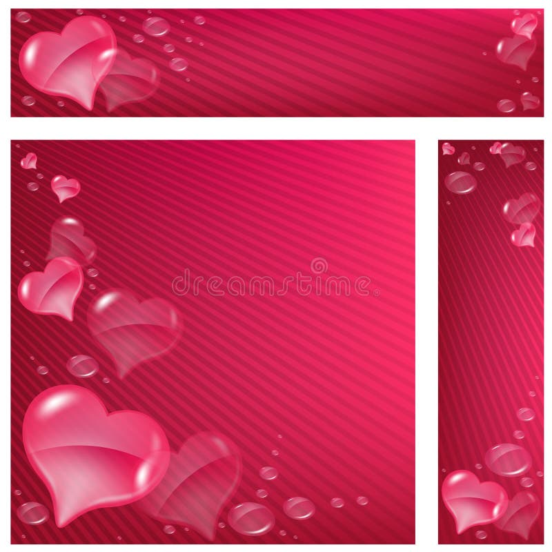 Hearts Banner stock vector. Illustration of romance, banner - 30886444