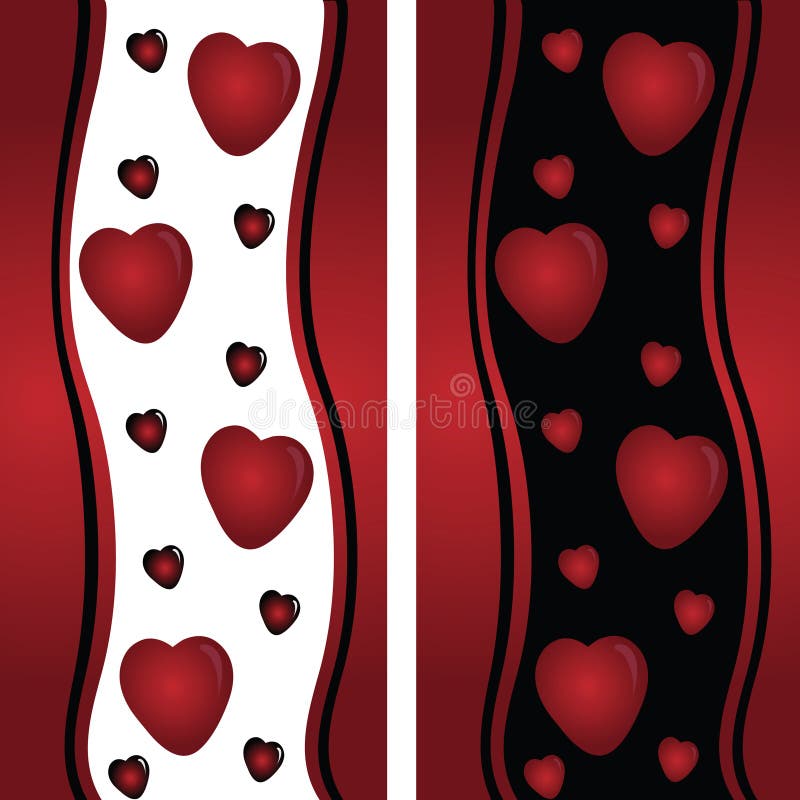 Hearts Banners stock illustration. Illustration of vector - 12324199