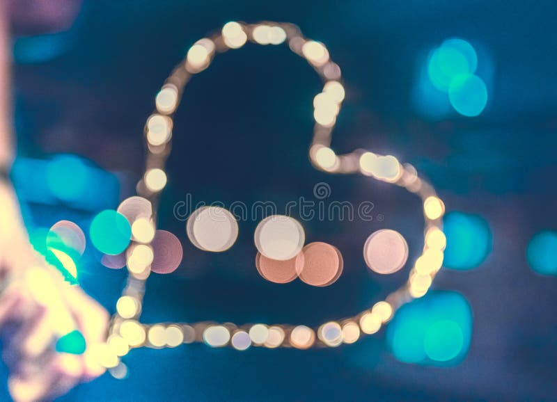 Hearts boke light stock image. Image of blink, defocused - 151070469