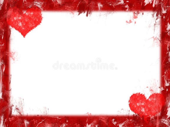 Hearts border stock illustration. Illustration of hearts - 7637561
