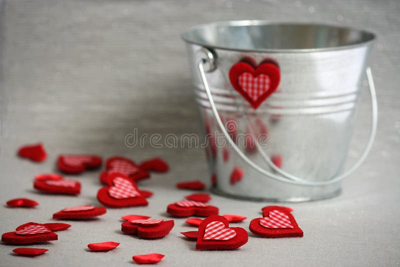 Hearts in a Bucket stock photo. Image of heart, tenderness - 23049914
