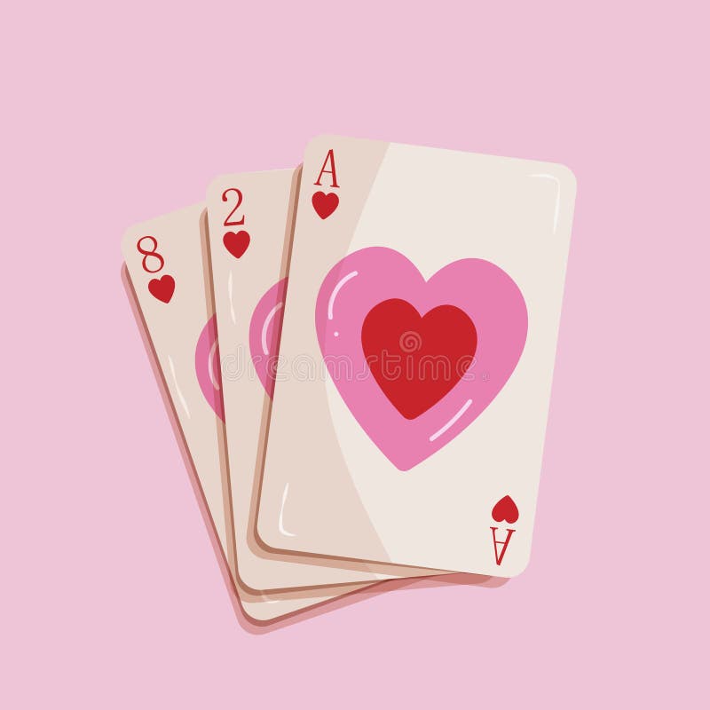 Hearts Cards . Vector Illustration of Playing Cards Stock Vector ...