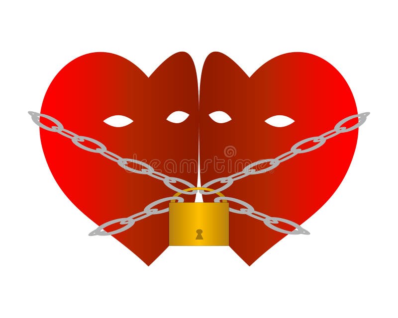 Chained Heart Stock Illustrations – 365 Chained Heart Stock ...