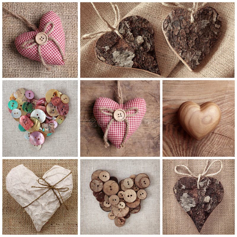 Hearts collage stock photo. Image of paper, collection - 20765340