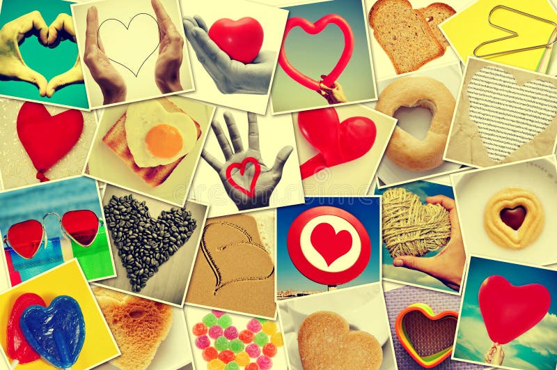 Collage of Things of Different Colors Stock Image - Image of gelatin ...