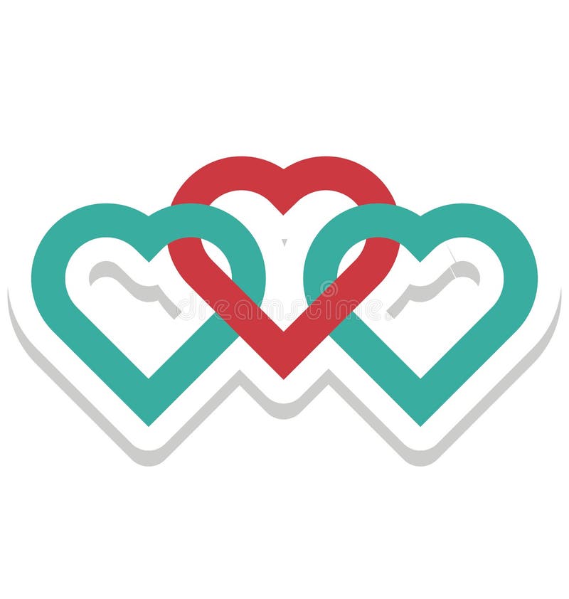 Connected Hearts Stock Illustrations – 681 Connected Hearts Stock ...