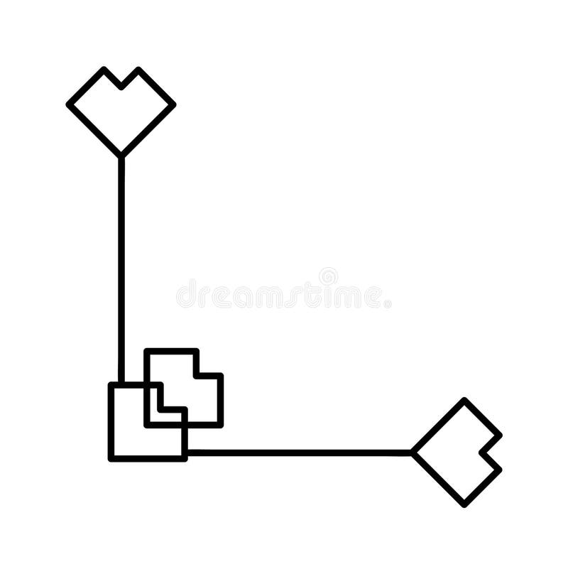 Hearts Corner Frame stock vector. Illustration of heart - 276069808