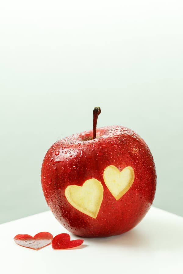 Heart in Apple stock photo. Image of people, apple, green - 145934574