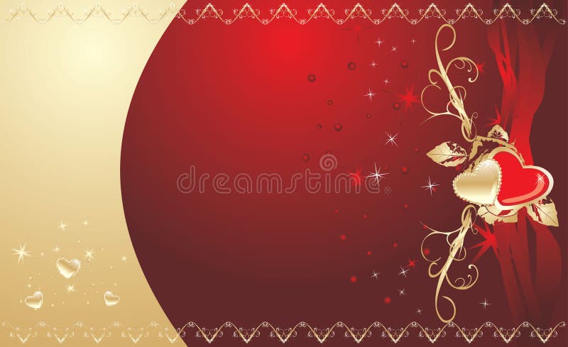 Gold and Red Wedding Abstract Background Stock Vector - Illustration of ...