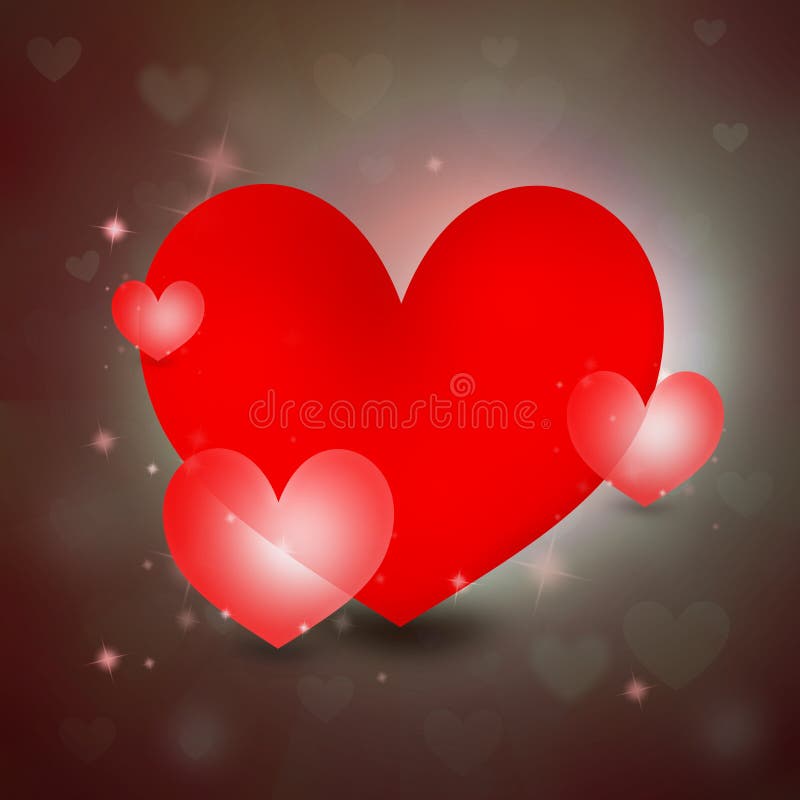Hearts Design Background stock illustration. Illustration of feelings ...