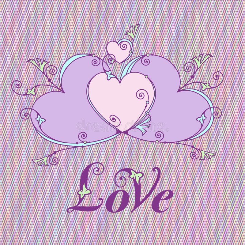 Hearts for Design. Valentines Day, Love Message Stock Vector ...