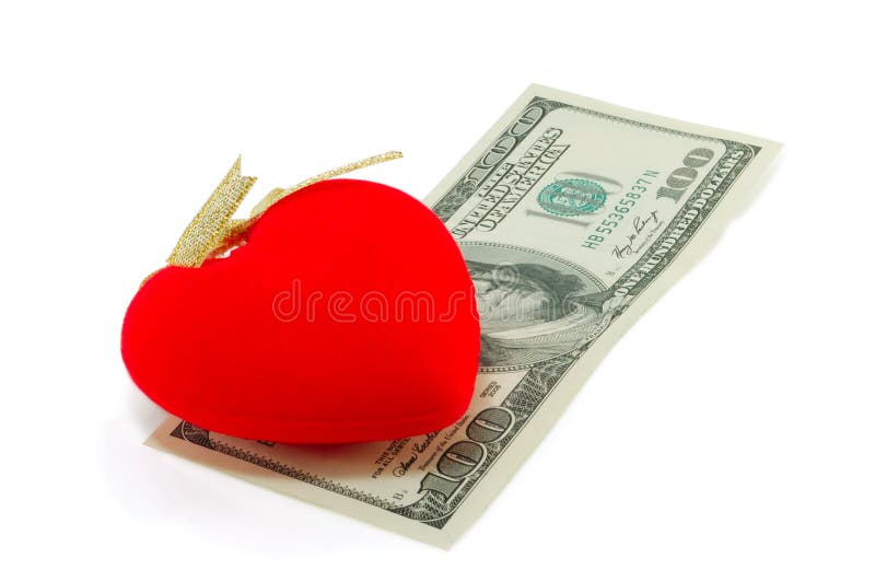 Hearts and dollars stock image. Image of symbol, concept - 18563389