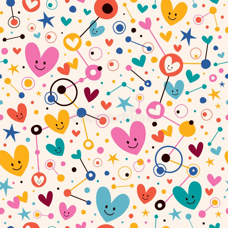 Fun cartoon pattern stock vector. Illustration of joyful - 27385024