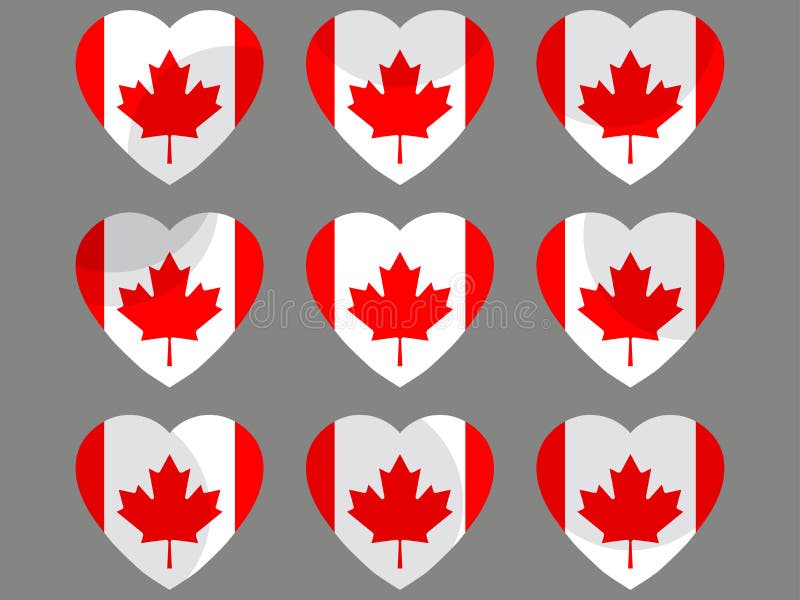 Canadian Flag Pixel Art. 8-bit Canada Flag Sign. Design for a Festive ...