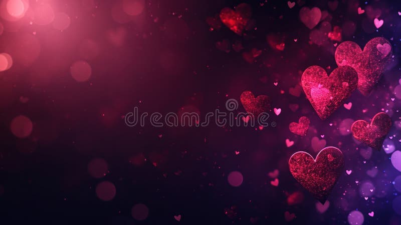 Hearts Floating in the Air, a Festive Display of Love and Affection ...