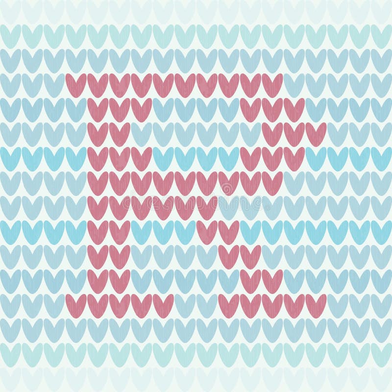 Hearts Forming the Letter R. Vector Illustration Decorative Design ...