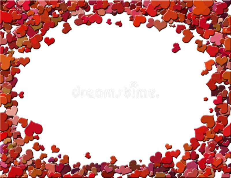 Hearts Frame stock illustration. Illustration of greetings - 2314301