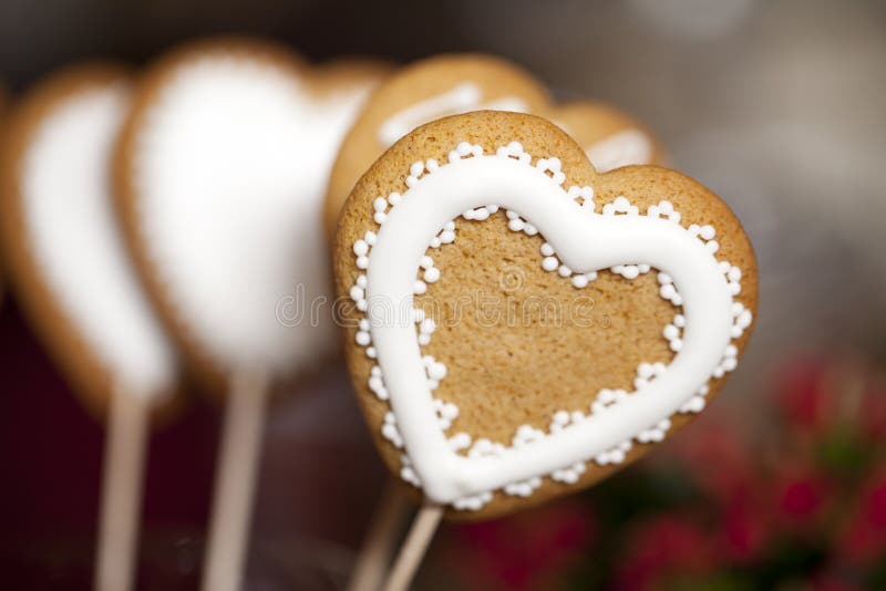 Hearts gingerbread stock photo. Image of gingerbread - 22982924