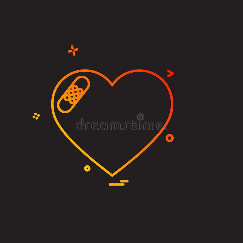 Hearts icon design vector stock vector. Illustration of symbol - 132435128