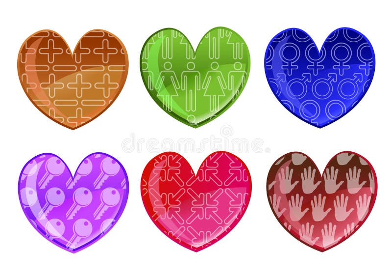 Hearts Icon Set Picture. Image: 9225256
