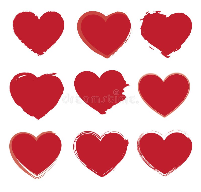 Hearts icons stock vector. Illustration of decorative - 32797528