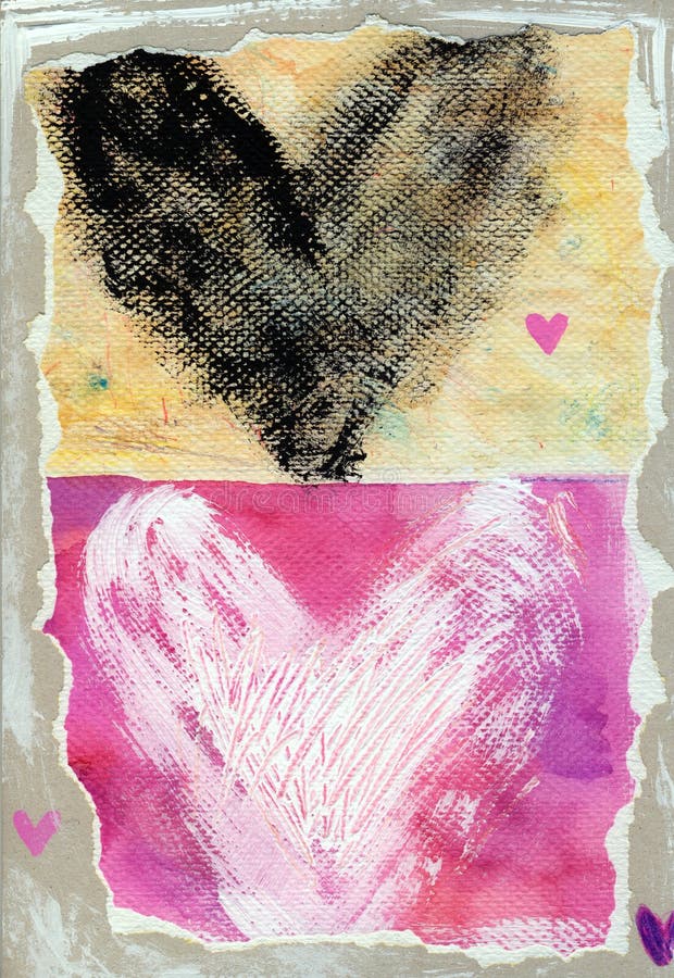 Bird, Heart, and Dada Love Poem Stock Illustration - Illustration of ...