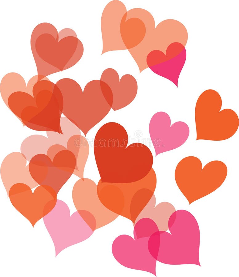 Hearts illustration stock vector. Illustration of design - 9388884