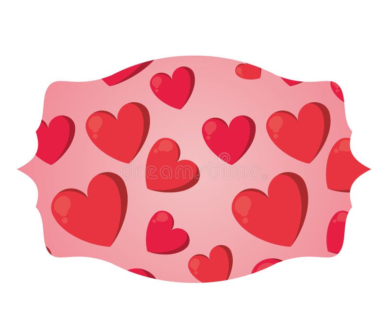 Hearts Inside Heart Frame Sketch Stock Vector - Illustration of ...