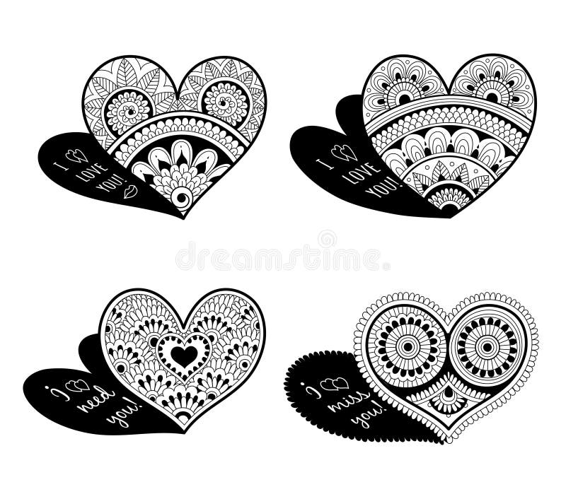 Ethnic Mehndi Ornament Indian Style Beautiful Doodle Art Floral