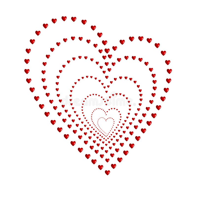 Multiple Heart Shapes Stock Illustrations – 180 Multiple Heart Shapes ...