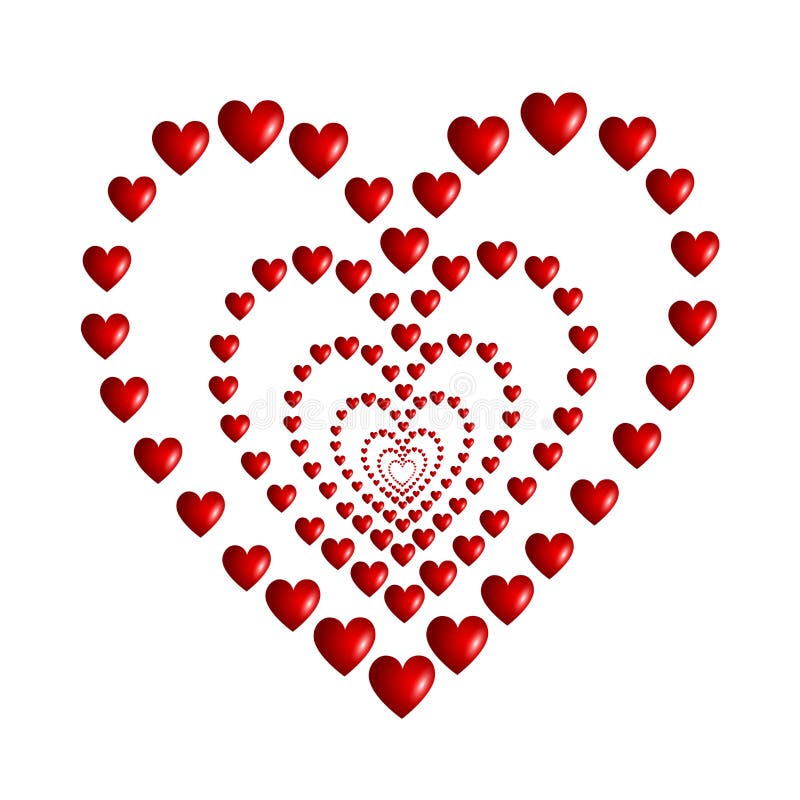 Multiple Heart Shapes Stock Illustrations – 180 Multiple Heart Shapes ...