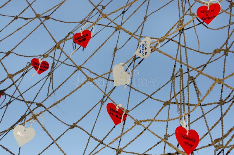 Hearts in the net stock image. Image of colors, romance - 29014743
