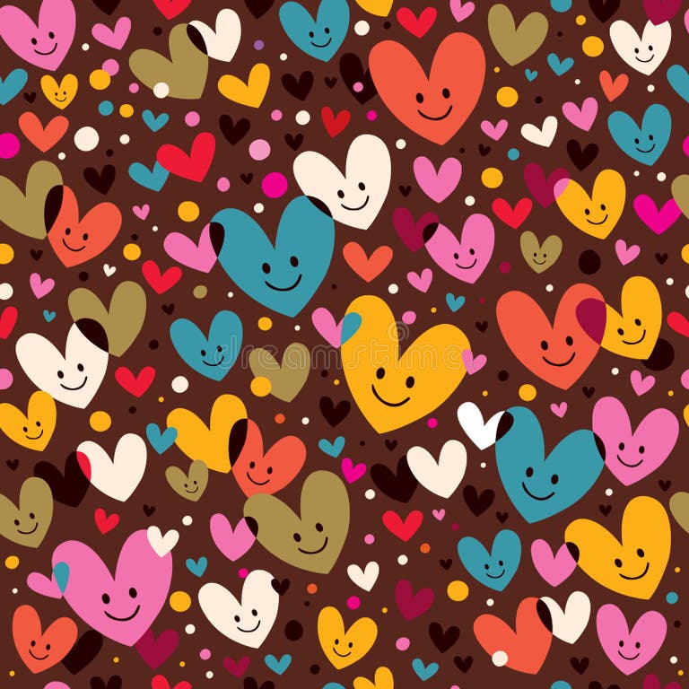 Vibrant Hearts Pattern Stock Illustrations – 30,898 Vibrant Hearts ...