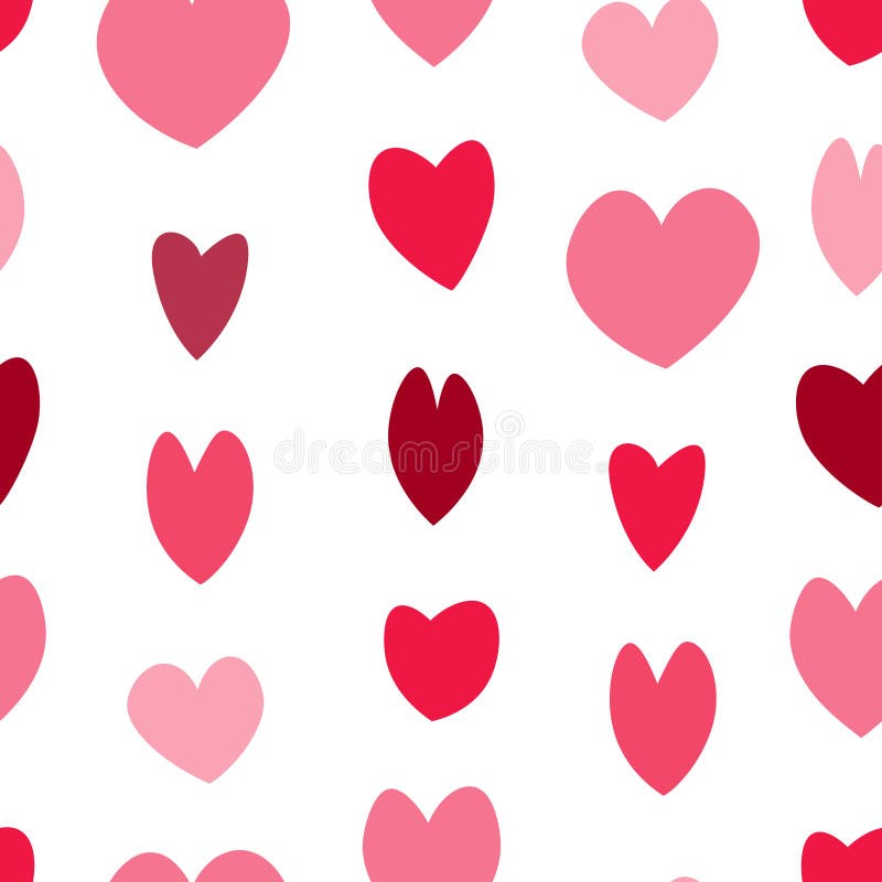 Hearts Pattern. Seamless Pattern with the Image of Colorful Hearts ...