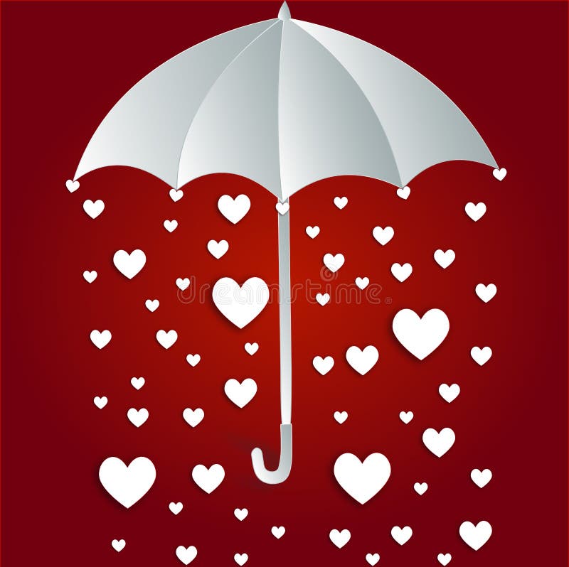 Raining Hearts Background