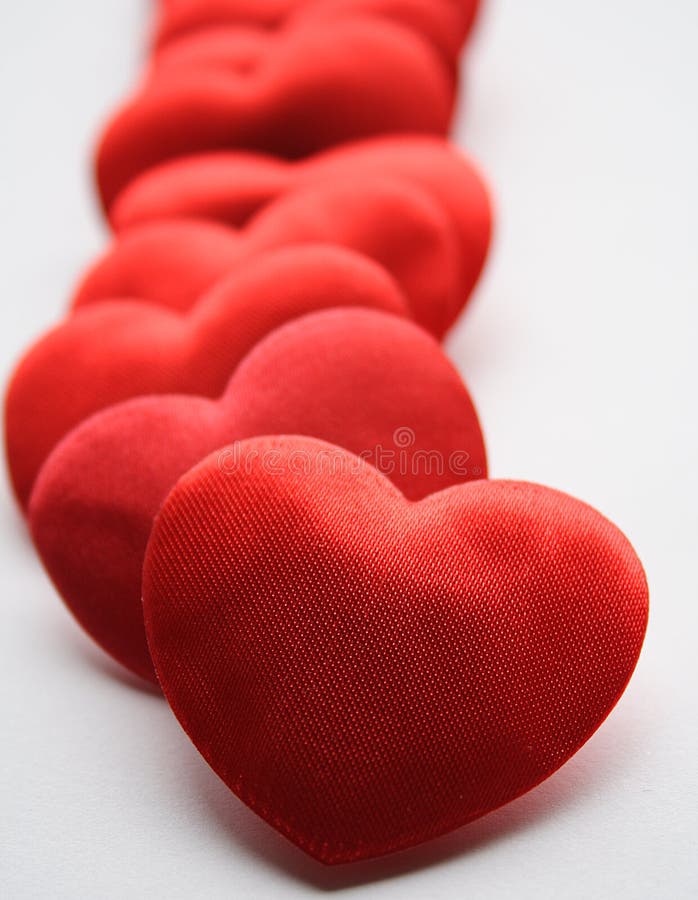 Hearts in a row stock photo. Image of sweet, symbol, hearts - 12924018
