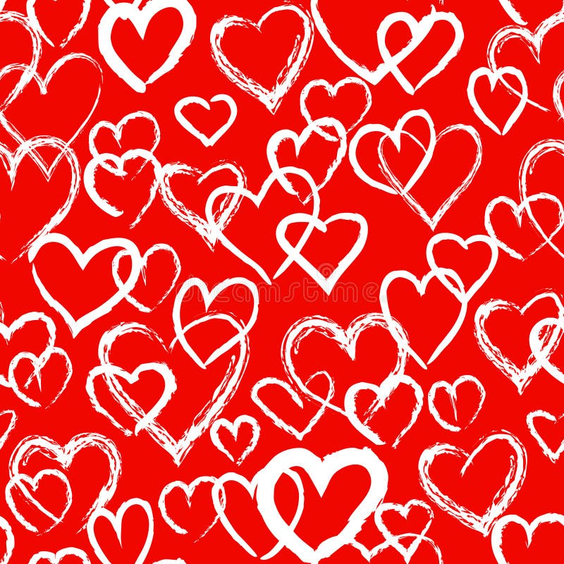 Hearts Seamless pattern stock vector. Illustration of creative - 41642138