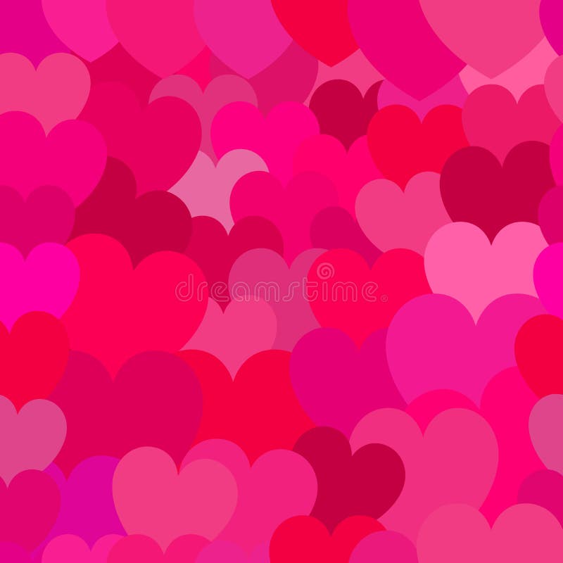 Hearts Seamless Pattern. Love, Wedding, Valentine, Party, Romantic ...