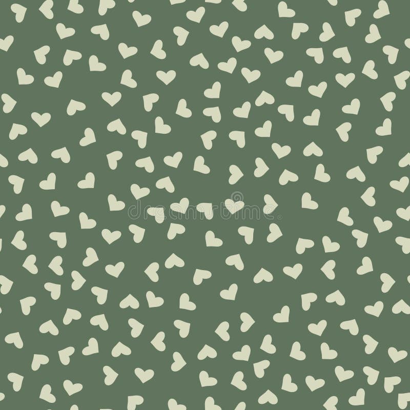 Hearts Seamless Pattern. Random Scattered Hearts Background. Love or ...