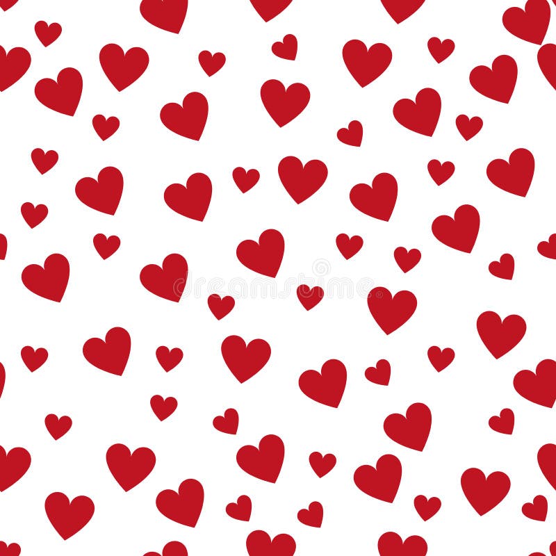 Hearts seamless pattern stock illustration. Illustration of decor ...