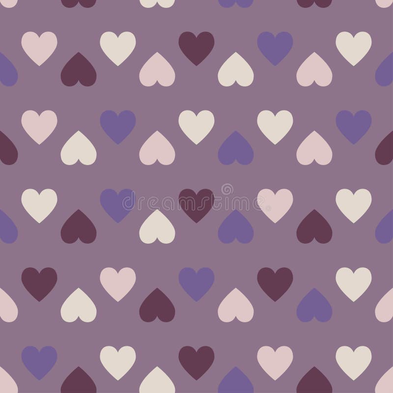 Hearts Seamless Pattern. Vector Illustration Stock Vector ...