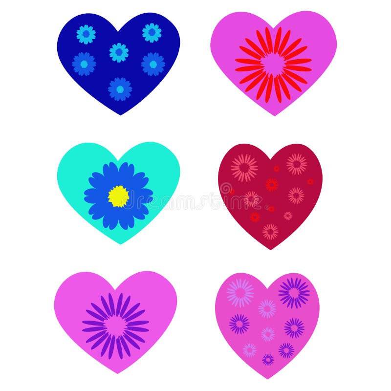 Hearts Set for the Holiday. Hearts Set for Design Stock Vector ...
