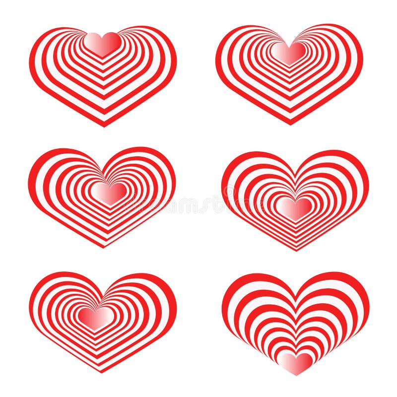Hearts Set for the Holiday. Hearts Set for Design Stock Vector ...