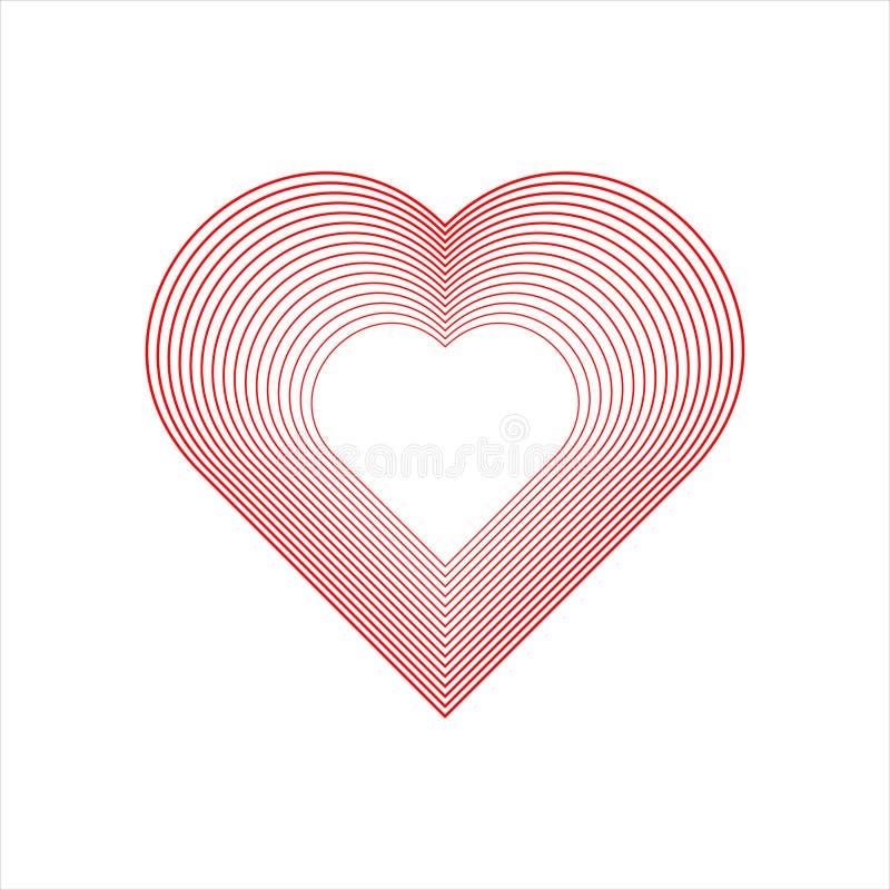 Hearts Shape Design Illustrator Stock Vector - Illustration of hearts ...