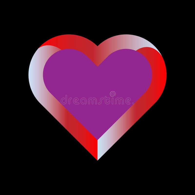 Hearts Shape Design Illustrator Stock Vector - Illustration of circle ...